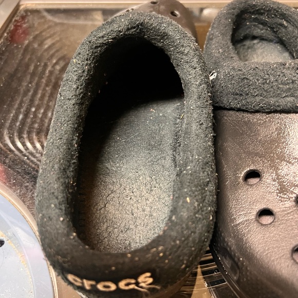 CROCS | Shoes | Black Crocs With Liner W 8 M 6 | Poshmark